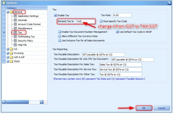 AutoCount Tips: How to change GST column caption to Tax - Ideal Count ...